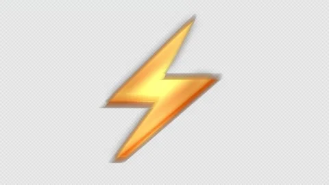 Animated 2d thunder element looped on tr... | Stock Video | Pond5