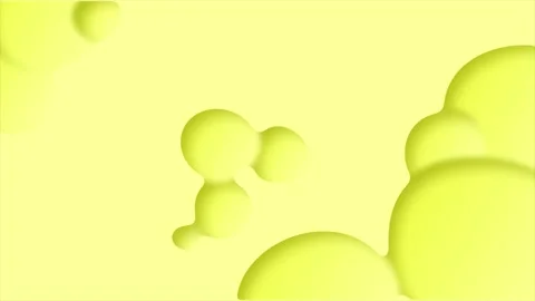 Animated 2d yellow color jelly bubbles o... | Stock Video | Pond5