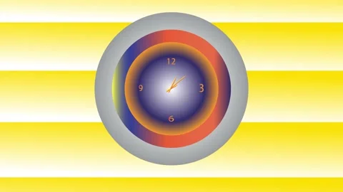 Animated 3d background clock gradient sh... | Stock Video | Pond5