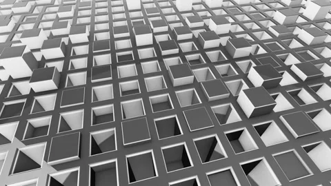 Animated 3D background with moving frame... | Stock Video | Pond5