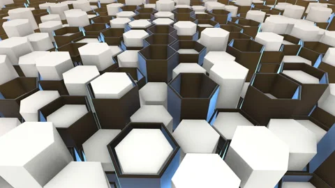 Animated 3D background with moving frame... | Stock Video | Pond5