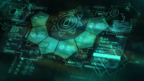 Animated 3D data graphics, infographic w... | Stock Video | Pond5