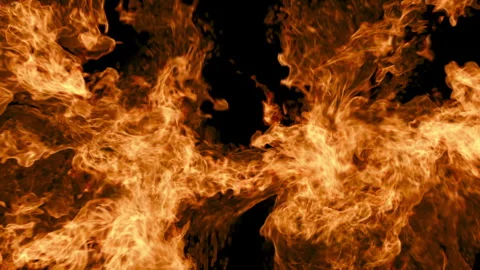 animated 3d fire, abstract burning flame... | Stock Video | Pond5