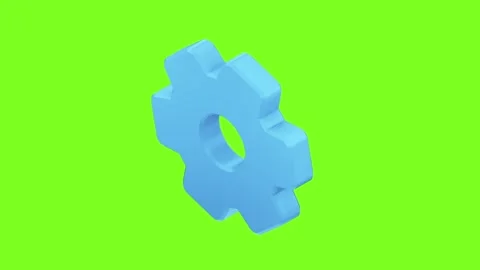 Animated 3D Gear Icon Loop Modules with ... | Stock Video | Pond5