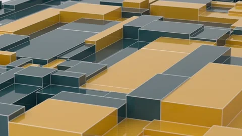 Animated 3D geometric loop background | Stock Video | Pond5