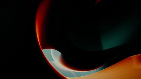 animated 3D huge shape in abstract CGI s... | Stock Video | Pond5