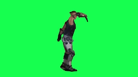 Animated 3D paramilitary soldier dancing... | Stock Video | Pond5