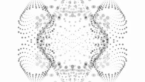 Animated 3D particle pipe tubes | Stock Video | Pond5