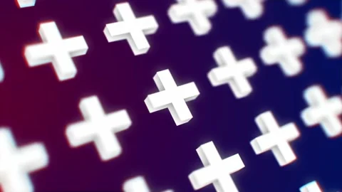 Animated 3d plus background. 4K Loop. Ab... | Stock Video | Pond5
