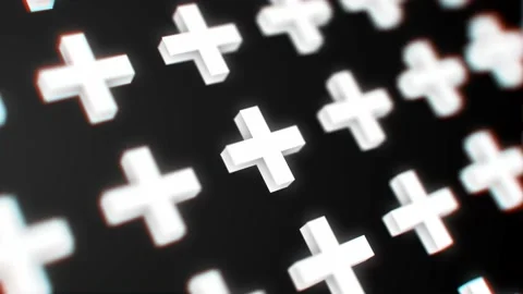 Animated 3d plus background. 4K Loop. Ab... | Stock Video | Pond5