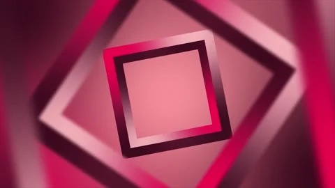 Animated 3d red color rotating square el... | Stock Video | Pond5