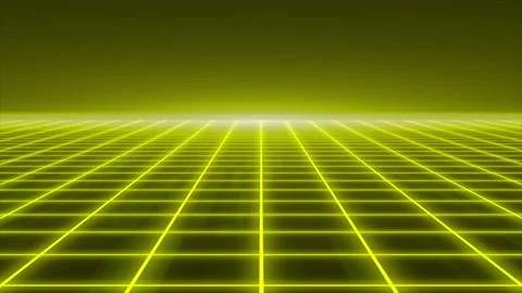 Animated 3d yellow Moving Square grid te... | Stock Video | Pond5