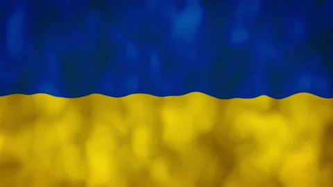 animated 4k Ukraine flag. Ukrainian flag... | Stock Video | Pond5
