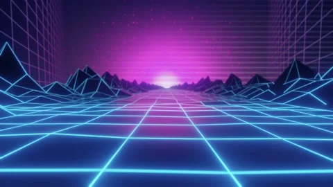 Animated 80s background | Stock Video | Pond5