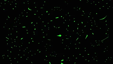 Animated Abstract Glowing Green Particle... | Stock Video | Pond5