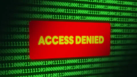Animated "Access Denied " Alert With Gre... | Stock Video | Pond5