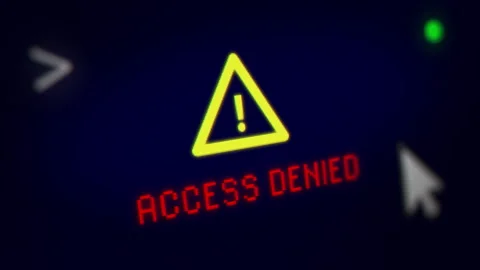 Access Denied Stock Footage ~ Royalty Free Stock Videos | Pond5