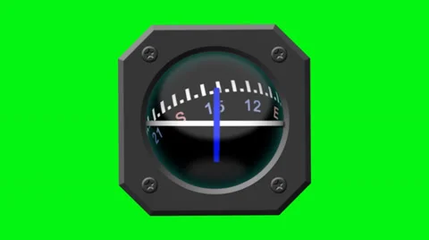 animated Aero Compass - green screen | Stock Video | Pond5