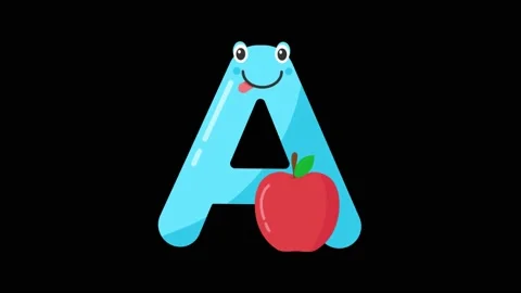 Animated alphabet. Learning letters. Mot... | Stock Video | Pond5