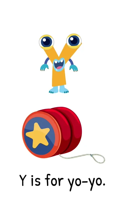Animated Alphabet: Y is for Yo-Yo Advent... | Stock Video | Pond5