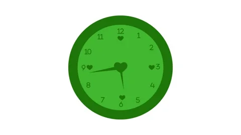 Animated Analog Clock Face Showing Accur... | Stock Video | Pond5