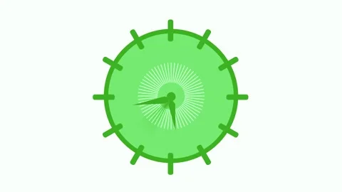 Animated Analog Clock with Transparent B... | Stock Video | Pond5