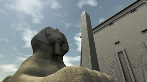 Animated ancient temple in Egypt | Stock Video | Pond5
