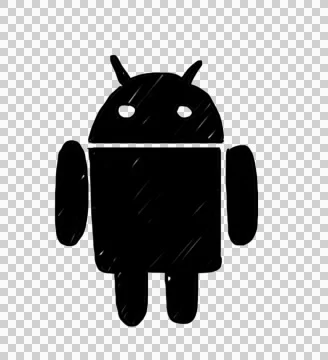 animated android icon illustration white... | Stock Video | Pond5