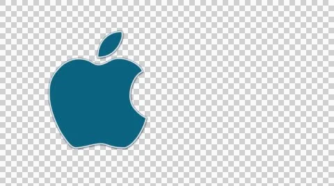 animated apple logo sign for video or pr... | Stock Video | Pond5