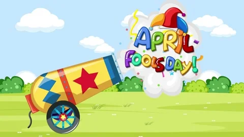 Animated April Fool's Day Background | Stock Video | Pond5