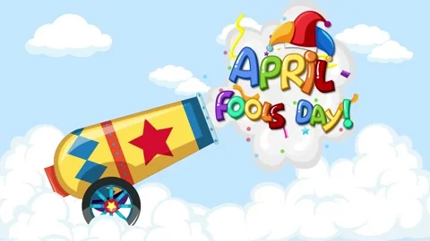 Animated April Fool's Day Background wit... | Stock Video | Pond5