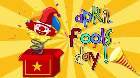 Animated April Fool's Day Background wit... | Stock Video | Pond5