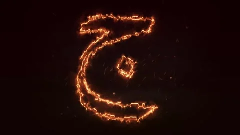 Animated Arabic alphabet Fire Arabic let... | Stock Video | Pond5