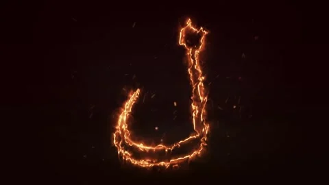 Animated Arabic alphabet Fire Arabic let... | Stock Video | Pond5