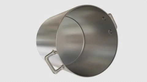 Animated around brushed stainless steel ... | Stock Video | Pond5
