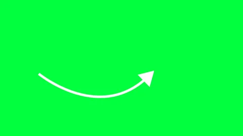 Animated Arrow on Green Screen | Stock Video | Pond5