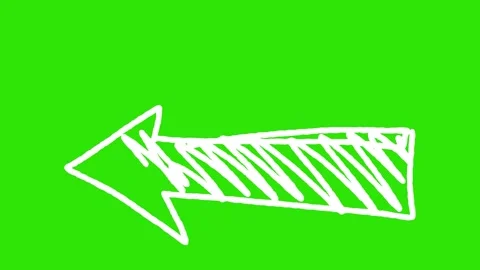 Animated Arrow on Green Screen | Stock Video | Pond5