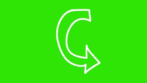 Animated Arrow on Green Screen | Stock Video | Pond5