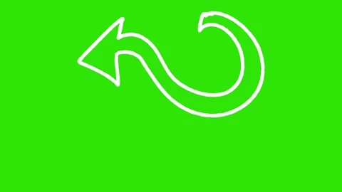 Animated Arrow on Green Screen | Stock Video | Pond5