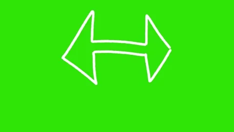 Animated Arrow on Green Screen | Stock Video | Pond5