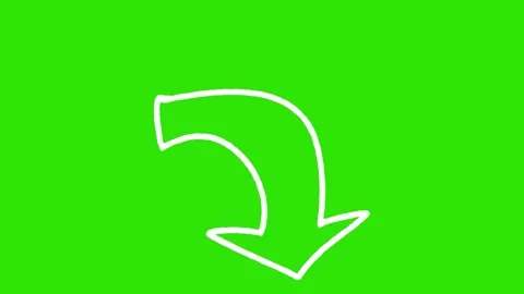 Animated Arrow on Green Screen | Stock Video | Pond5