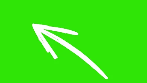 Animated Arrow on Green Screen | Stock Video | Pond5