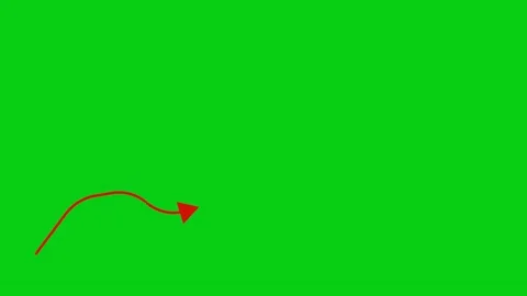 Animated arrow moving up on chromakey ba... | Stock Video | Pond5