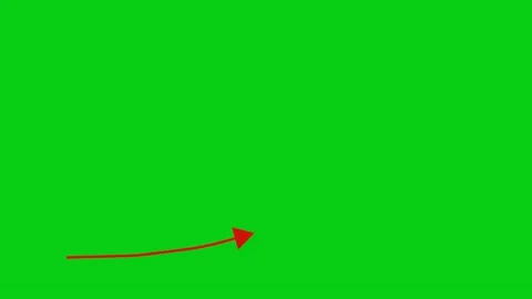 Animated arrow moving up on chromakey ba... | Stock Video | Pond5