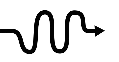 Animated Arrow Path Isolated on White Ba... | Stock Video | Pond5