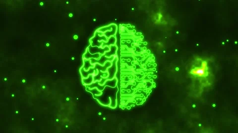 Animated Artificial intelligence (AI), b... | Stock Video | Pond5