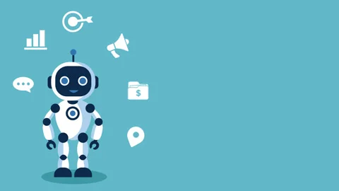 animated artificial intelligence robot i... | Stock Video | Pond5