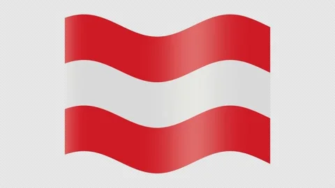 Animated austria flag. Austrian flag ico... | Stock Video | Pond5