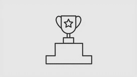Animated award linear icon | Stock Video | Pond5