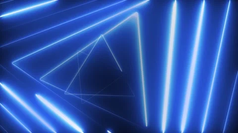 Animated background of blue neon light t... | Stock Video | Pond5
